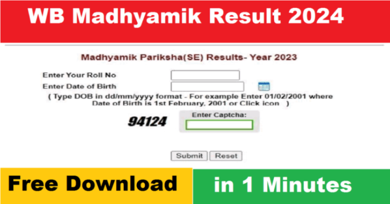 WB Madhyamik Result 2024